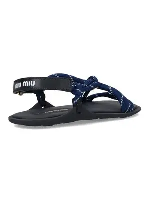 Miu Miu Riviere Sandals - Blue