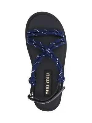 Miu Miu Riviere Sandals - Blue