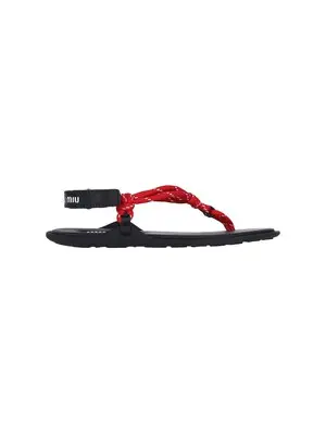 Miu Miu Riviere Sandals - Red