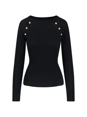 Balmain Boat Neck Sweaters For Women