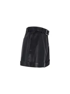 Sportmax Leather Shorts