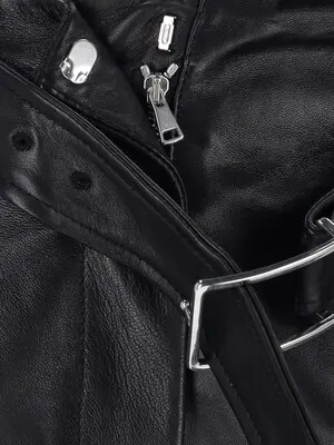 Sportmax Leather Shorts