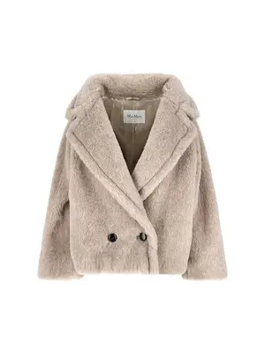 Max Mara Teddy Bear Icon Crop Coat - Beige