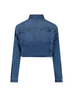 Miu Miu Logo Crop Jacket
