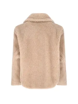 Max Mara Teddy Bear Crop Coat - Beige