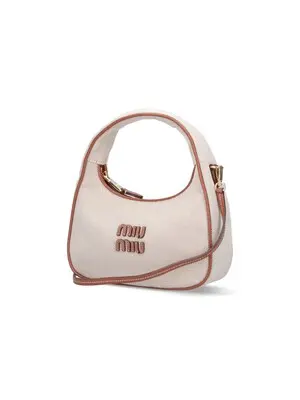 Miu Miu Mini Hobo Bag - Cream