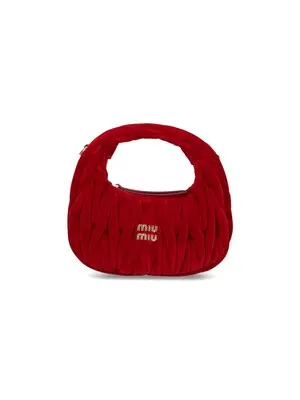 Miu Miu Mini Hobo Bag - Red