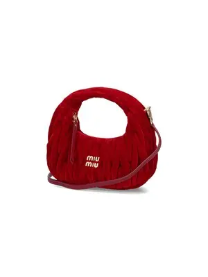 Miu Miu Mini Hobo Bag - Red