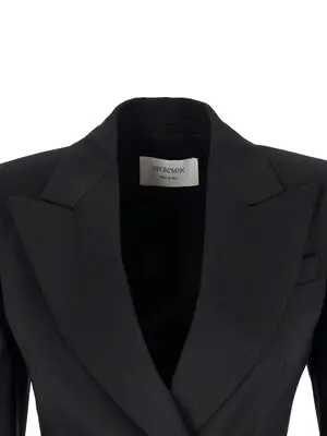 Sportmax Danzica Double-breasted Blazer - Black