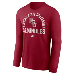Nike Florida State Legacy Arched Logo College Long-sleeve T-shirt - Red