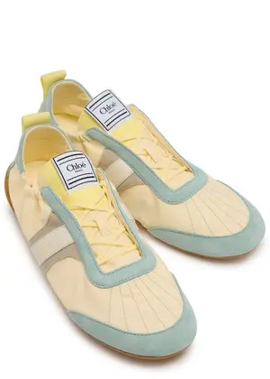 Chloé Panelled Nylon Sneakers - Yellow