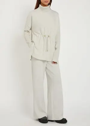 Varley Ethel Toggle-waist Sweatshirt - Ivory