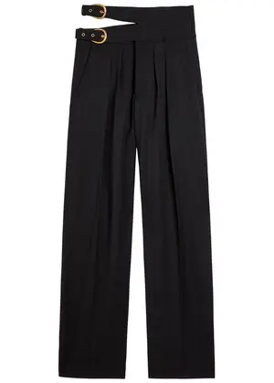 Chloé Belted Wool Trousers
