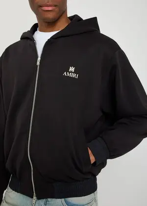 Amiri Ma Logo Hooded Jersey Jacket