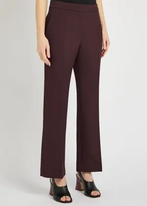 Chloé Straight-leg Wool Trousers - Purple
