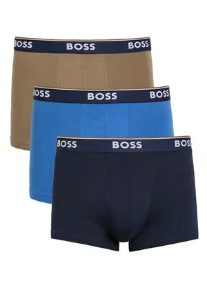 BOSS Stretch-cotton Boxer Trunks - Multicoloured