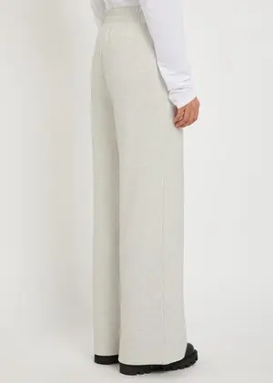 Varley The Wide Leg 30 Pintuck Jersey Sweatpants - Ivory