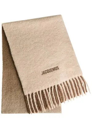 Jacquemus Le Moisson Alpaca-blend Scarf - Beige