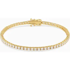 ORADINA 14k Yellow Gold 3.0 Cttw Lab Diamond Tennis Bracelet - Yellow Gold/ Lab Diamonds