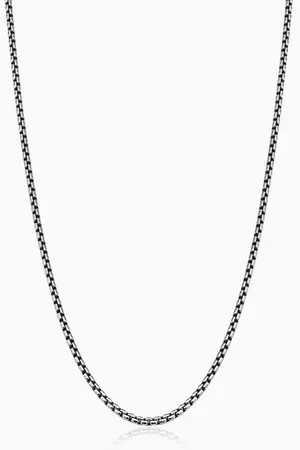 ORADINA Off The Grid Oxidized Sterling Chain - Silver