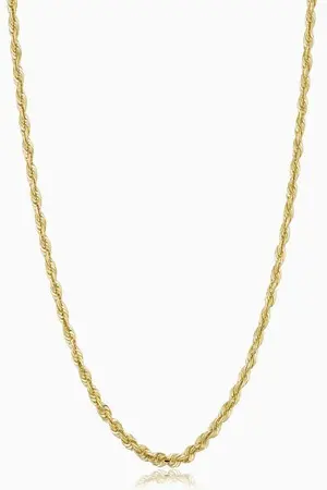 ORADINA Titan Rope 14k Gold Chain Necklace - Yellow Gold
