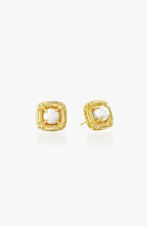 SEREIA OFFICIAL Odette Pearl Earrings - Yellow Gold