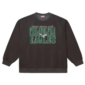 Mitchell & Ness Philadelphia Eagles Downtown Crew Vintage Logo Sweatshirt
