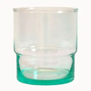 APARTMENT F Moroccan Mouth-blown Column Glasses | Set Of Twolarge - Clear
