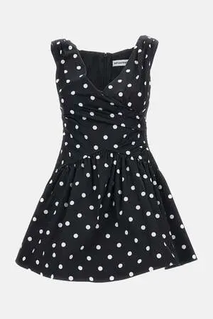 SELF-PORTRAIT Mini Polka Dot Dress - Multicolor