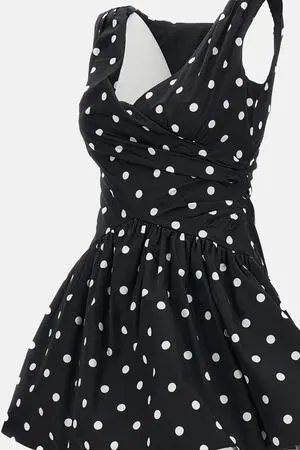 SELF-PORTRAIT Mini Polka Dot Dress - Multicolor