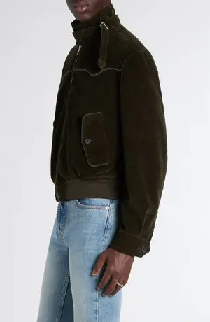 Alexander McQueen Corduroy Harrington Jacket