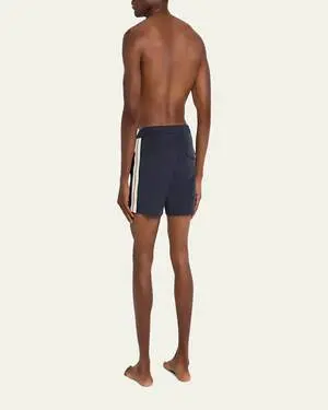 Moncler Slim Logo Swim Shorts