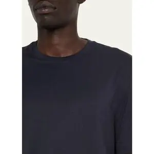 Zegna Cotton Jersey Crewneck T-shirt - Blue