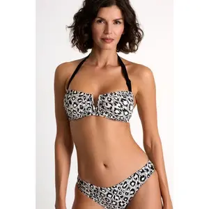 Shan Classic Bandeau Bikini Top - Animal Print