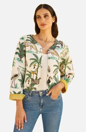 Yumi Printed Jackets For Women