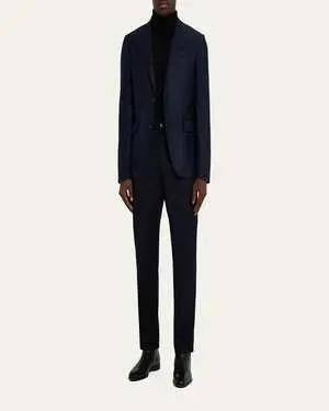 Zegna Cashmere And Silk Check Sport Coat