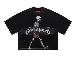 GODSPEED Surf Day T-shirt - Black Wash