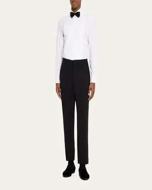 Zegna Gala Textile Leather-trim Loafers