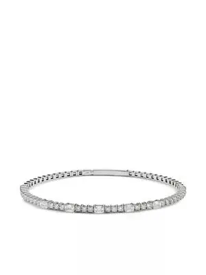 JEWELS AFICIONADO 18k White Gold Diamond Tennis Bracelet - Silver