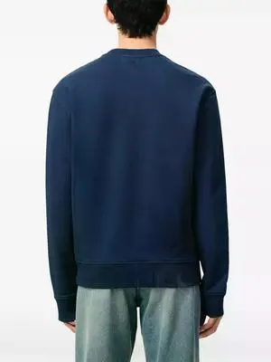 AMI Paris Cotton Contrasted De Coeur Sweatshirt - Blue