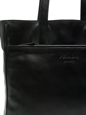 Prada Embossed-logo Shoulder Bag