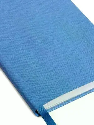 Smythson Textured-leather Notebook