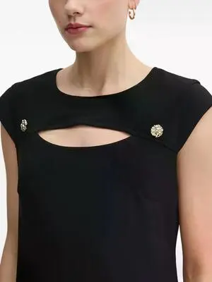 Joseph Ribkoff Cut-out Embellished Mini Dress