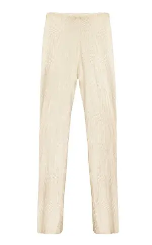 ORANGE CULTURE Wave High-rise Skinny Trousers - White