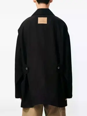Ami Buttoned Wool Worker Jacket - Black
