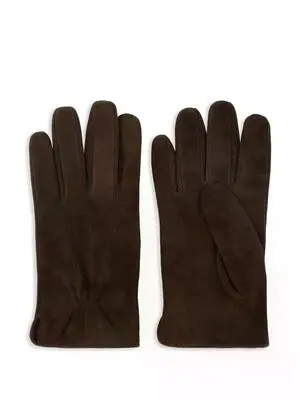 Boggi Milano Suede Gloves - Brown