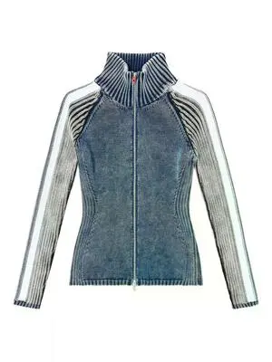 DIESEL Striped High-neck Jacket