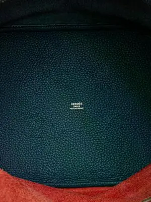 Hermès 2012 Bicolor Clemence Picotin Lock 22 Handbag - Blue