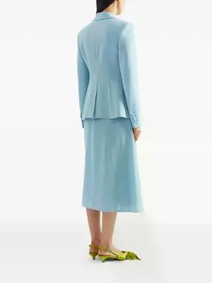 Erdem Embellished Single-breasted Blazer - Blue