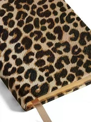 Smythson Soho Leopard-print Notebook